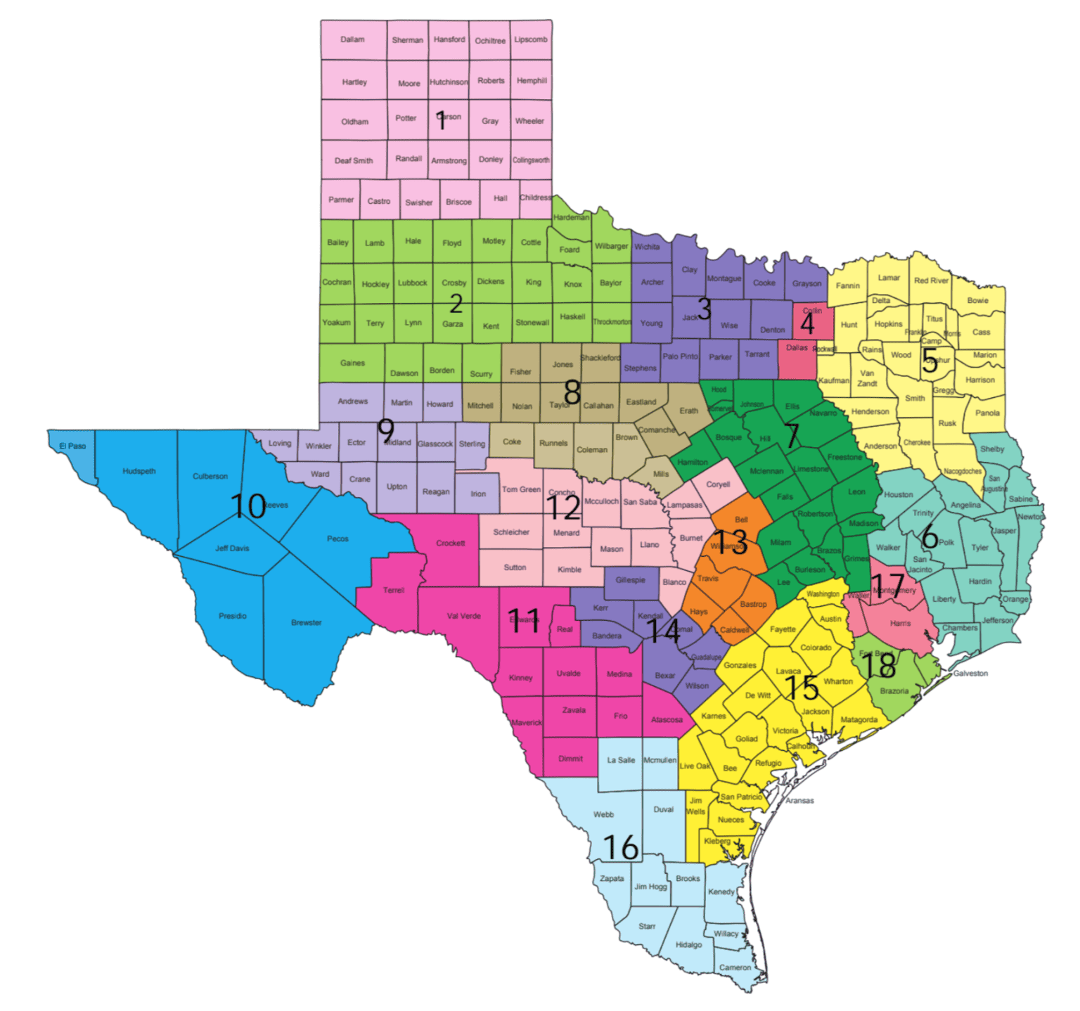 TFRW Region Map - TFRW